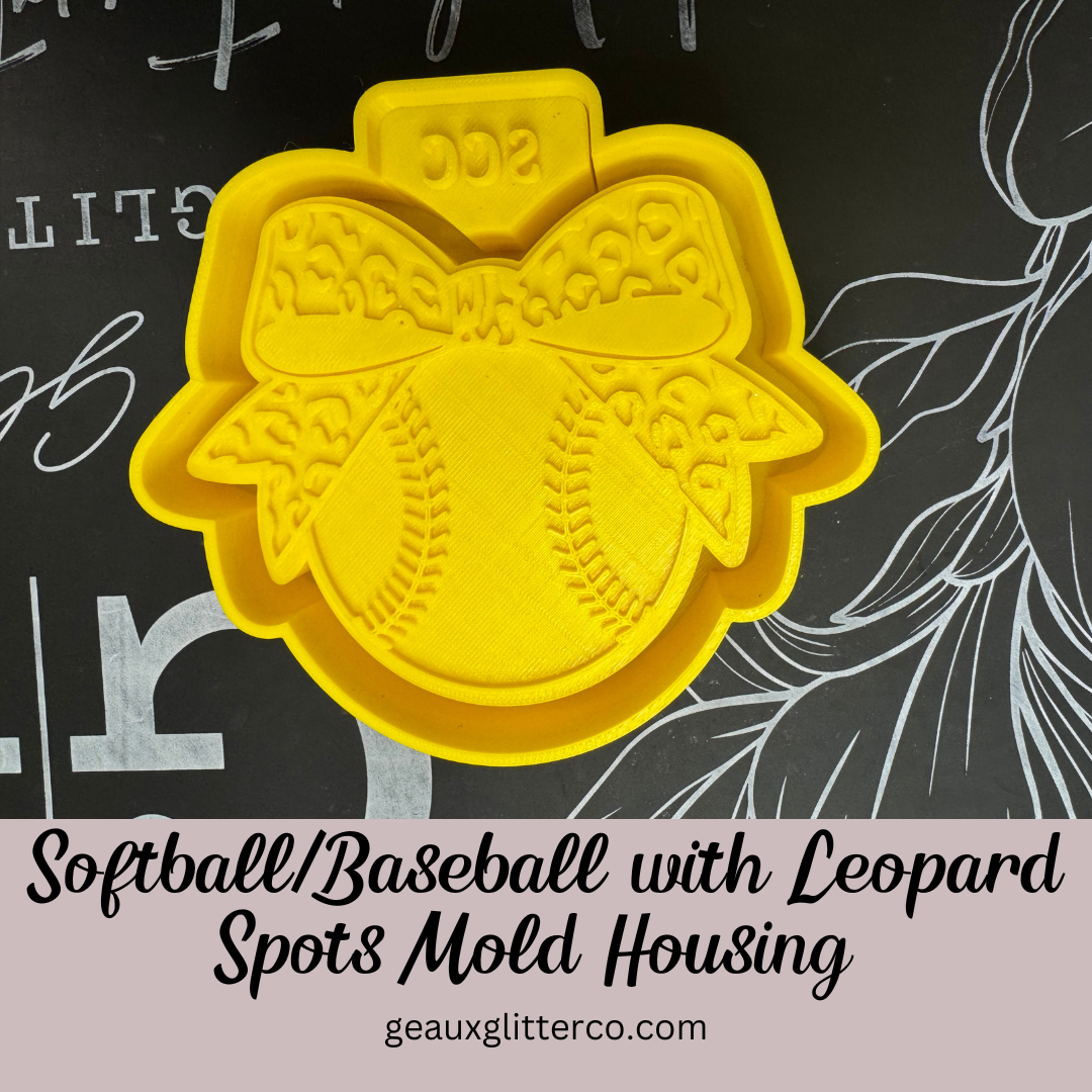 Baseball/Softball with Leopard Spots Freshie Mold Housing – Geaux ...