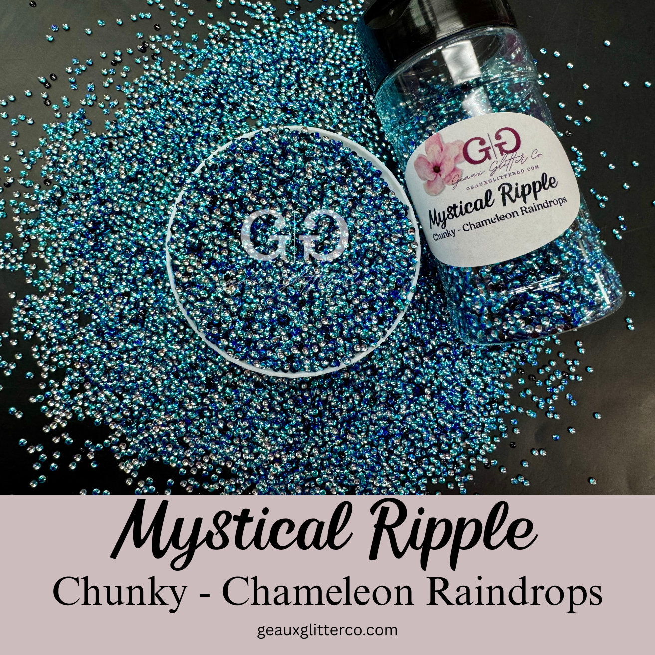 Mystical Ripple - Chunky - Chameleon Raindrops – Geaux Glitter Co.