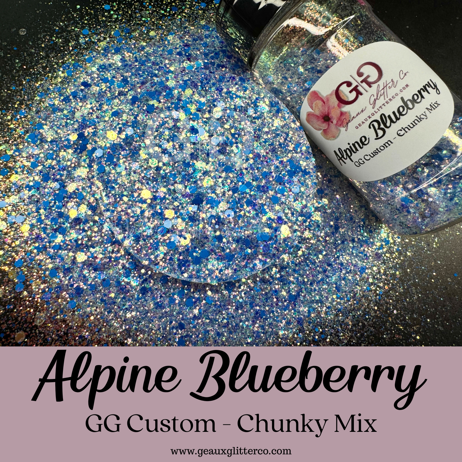 Alpine Blueberry - GG Custom - Chunky Mix – Geaux Glitter Co.