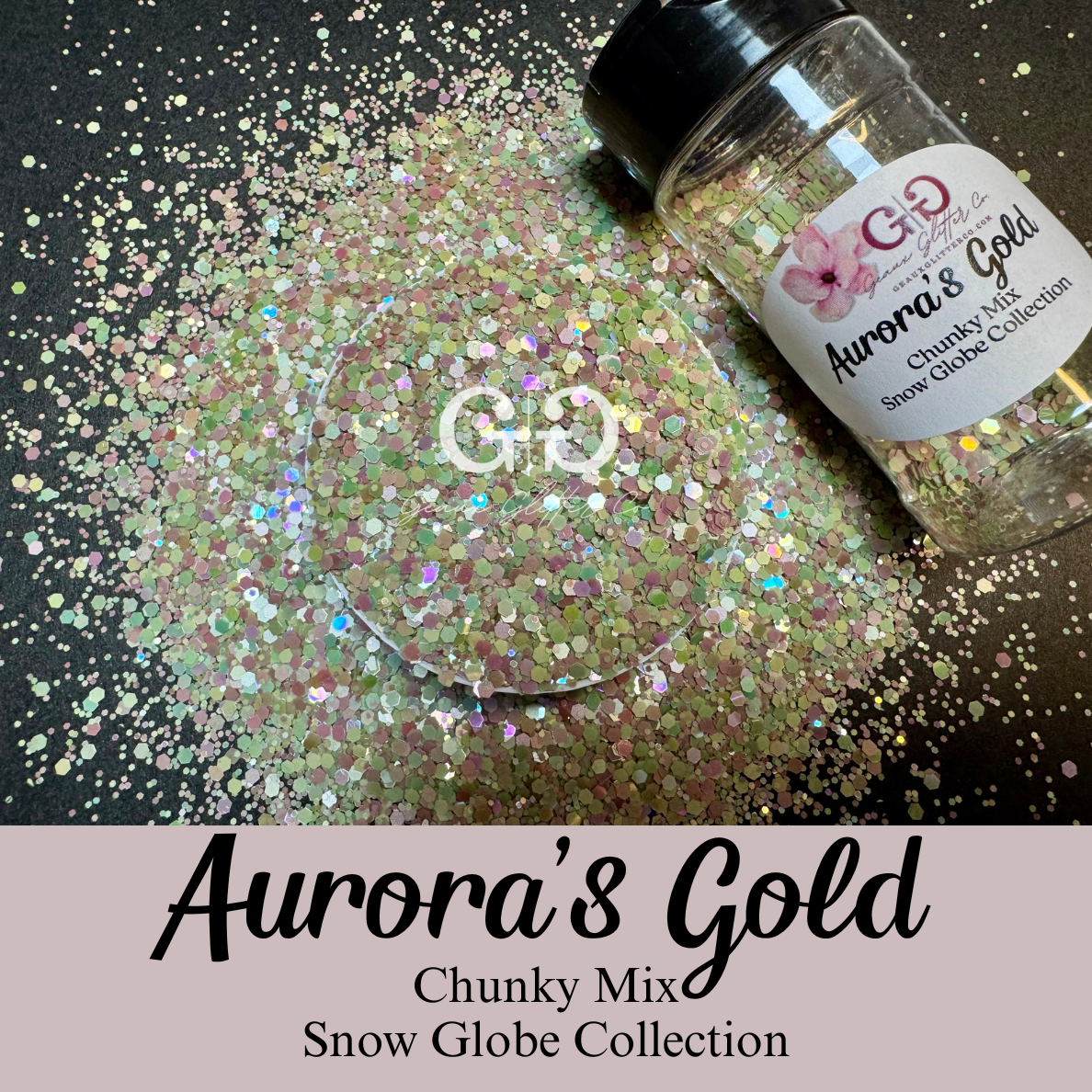 Aurora's Gold Chunky Mix - Snow Globe Collection – Geaux Glitter Co.