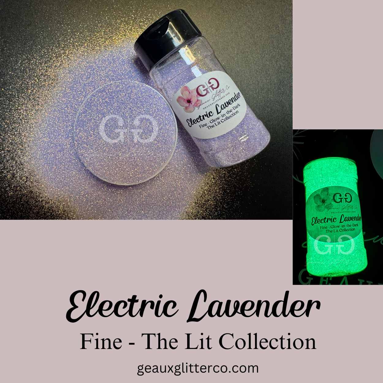Electric Lavender - Fine - Glow-in-the-Dark – Geaux Glitter Co.
