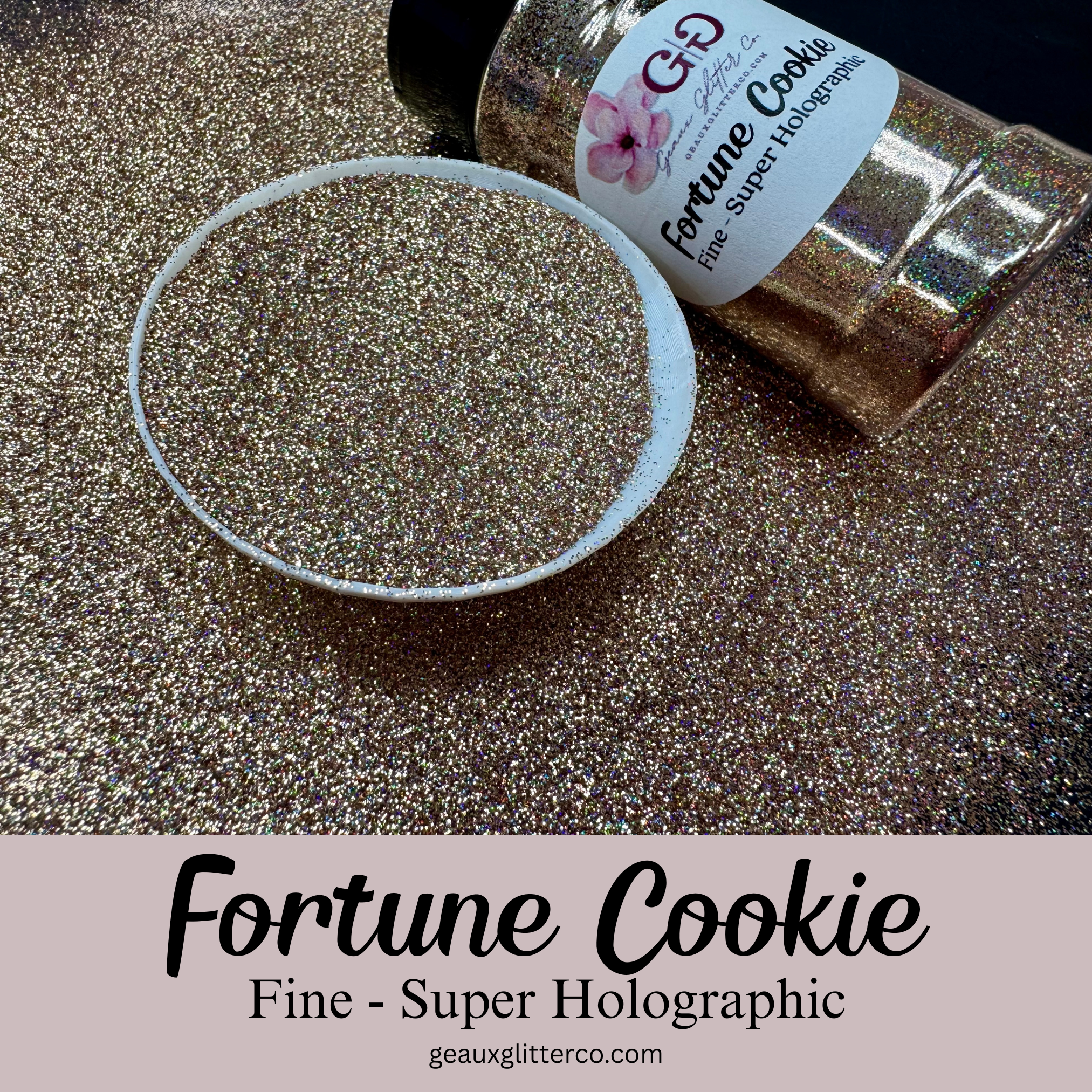 Fortune Cookie Fine - Super Holographic – Geaux Glitter Co.
