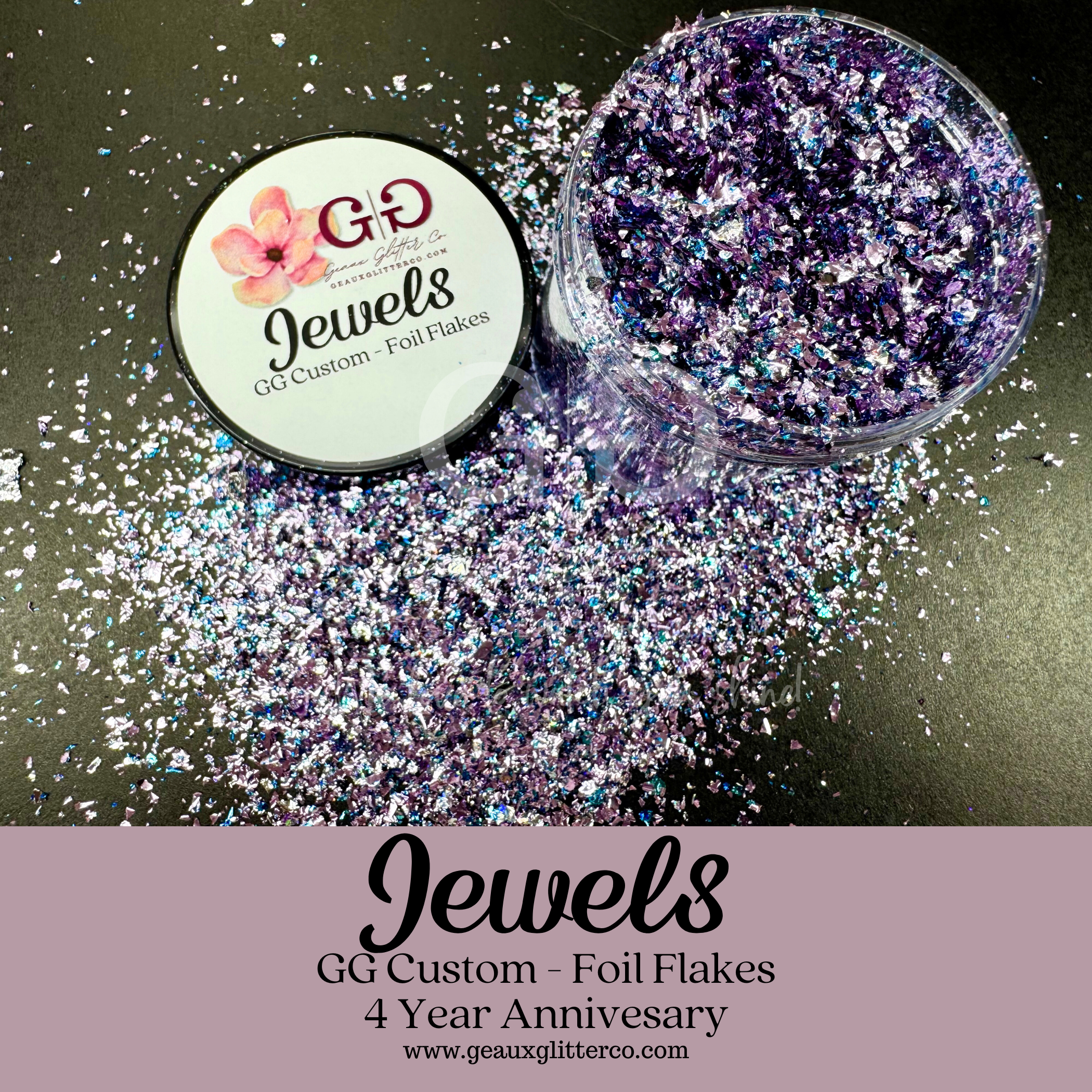 Jewels - GG Custom - Foil Flakes – Geaux Glitter Co.