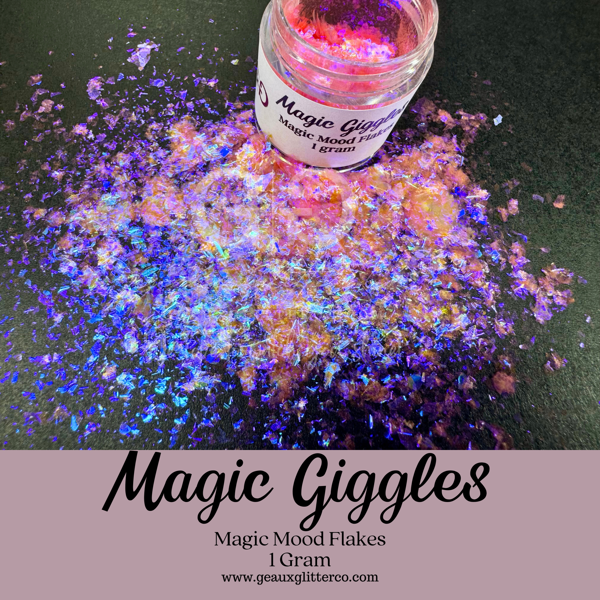Magic Giggles - Magic Mood Flakes - 1 gram jar – Geaux Glitter Co.