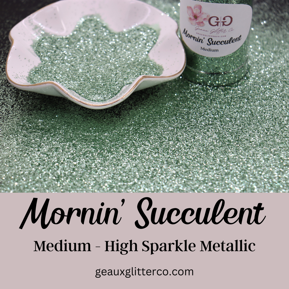 Mornin' Succulent Medium – Geaux Glitter Co.