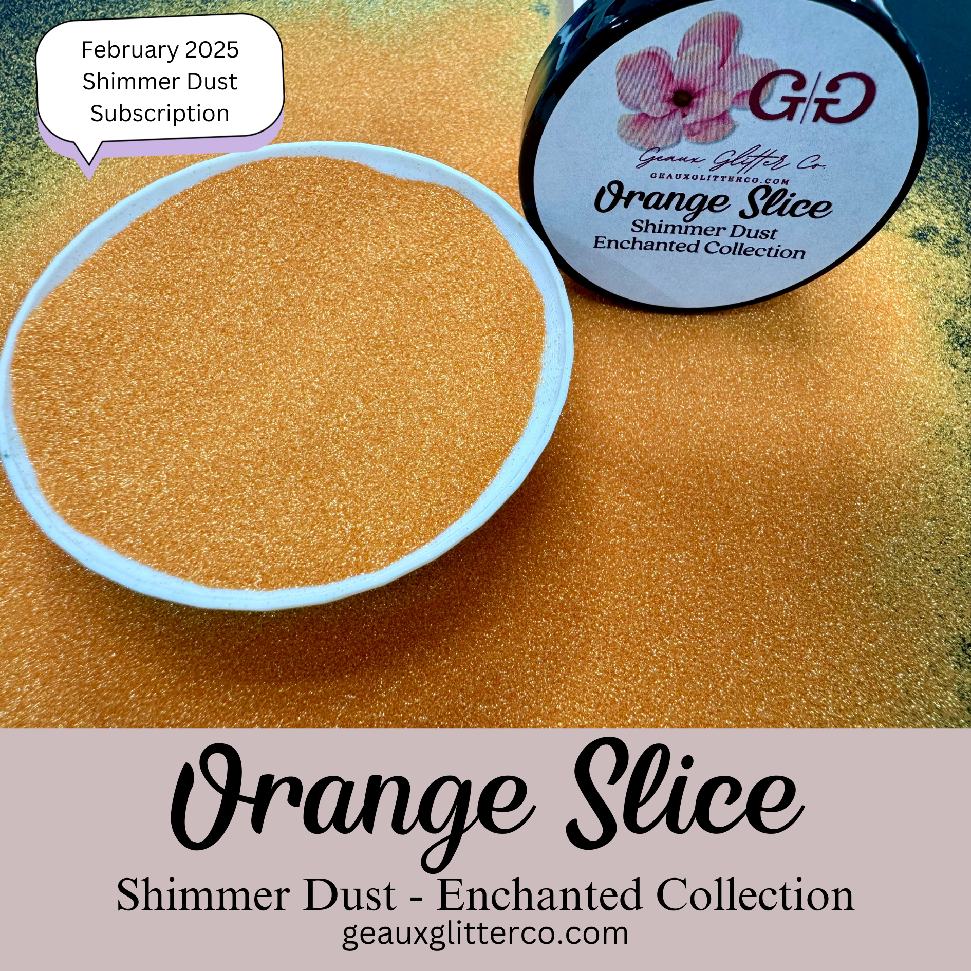 Orange Crush Shimmer Dust - Enchanted Collection – Geaux Glitter Co.