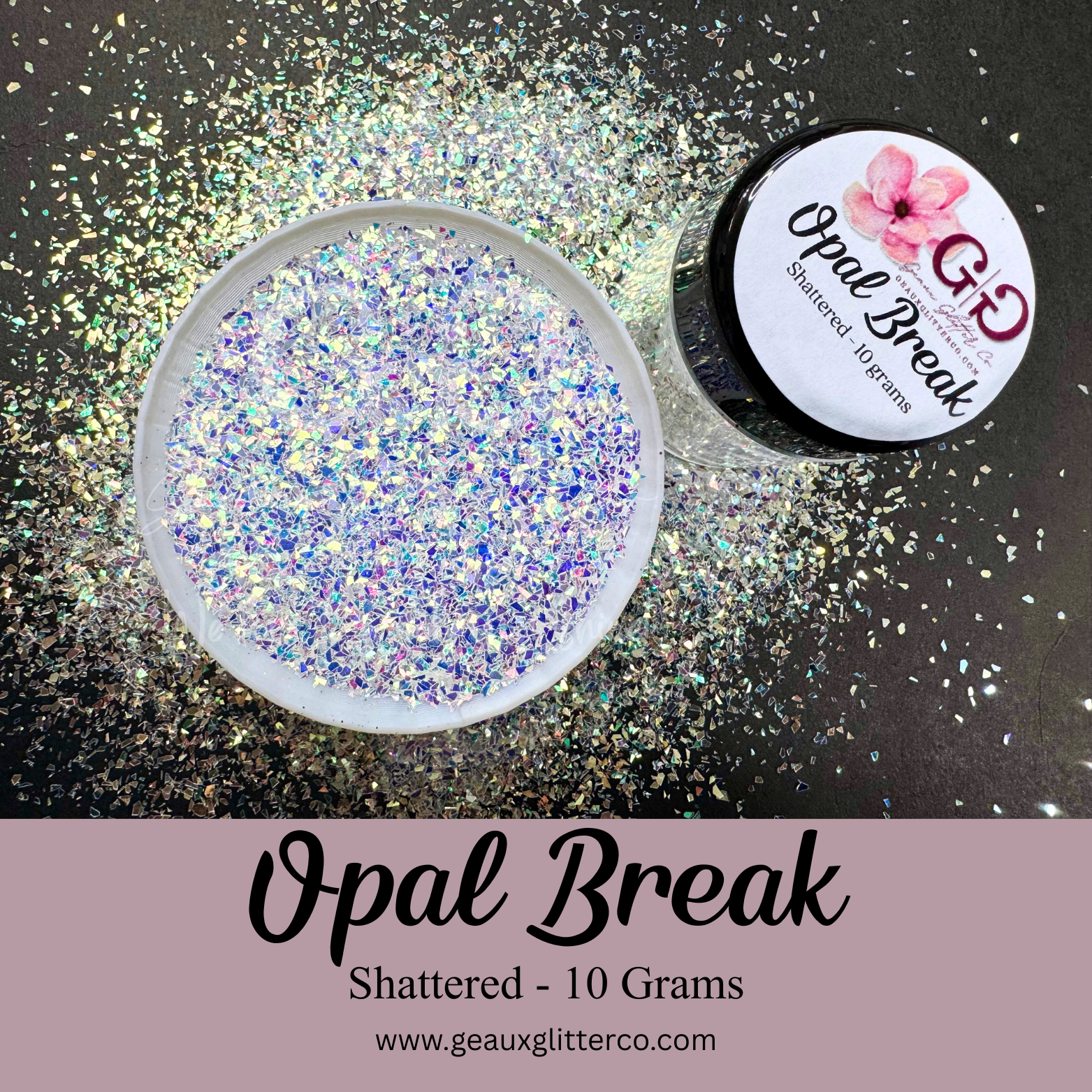 Opal Break Shattered - 10 grams – Geaux Glitter Co.