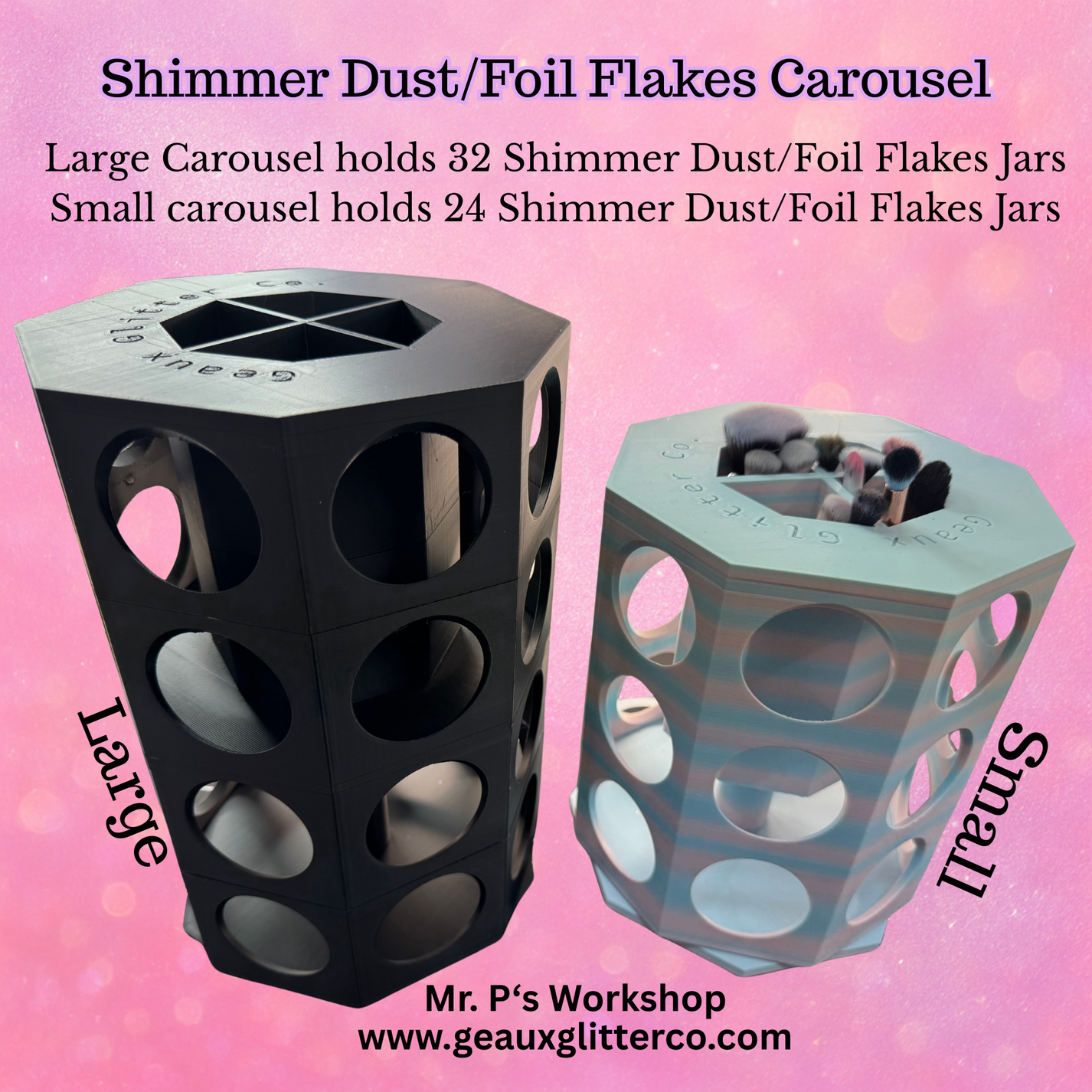 Shimmer Dust Carousel - Available in 2 sizes MUST BE ORDERED SEPARATEL ...